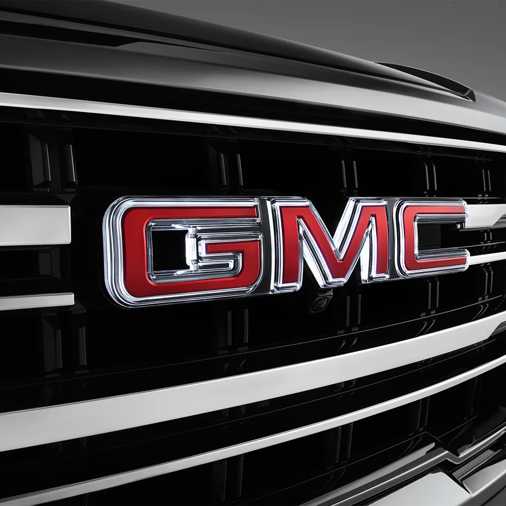 2024–2026 GMC Acadia Front Illuminated GMC Emblem – Red Logo – 404 Parts