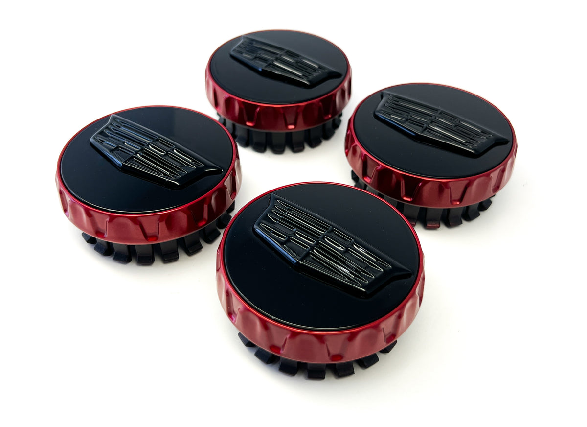 2020–2026 Cadillac CT4 CT5 XT4 XT5 XT6 Center Caps | Blackout Red ...