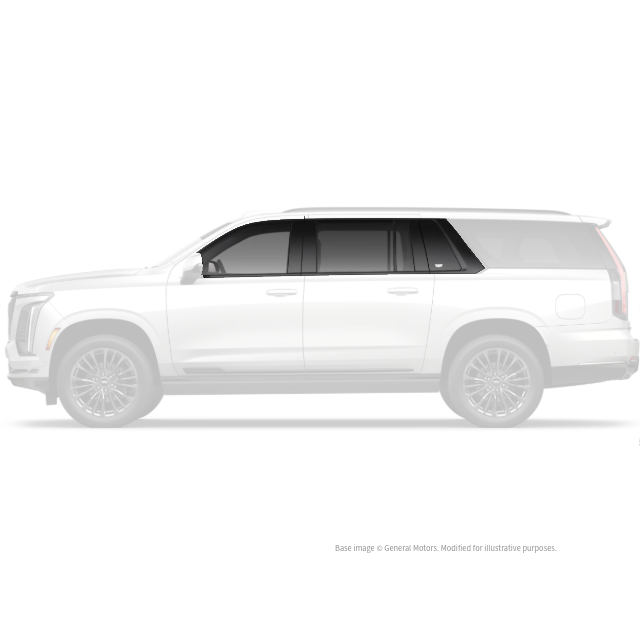 2021 to 2025 Cadillac Escalade Black Sport Window Trim Kit — Luxury ...